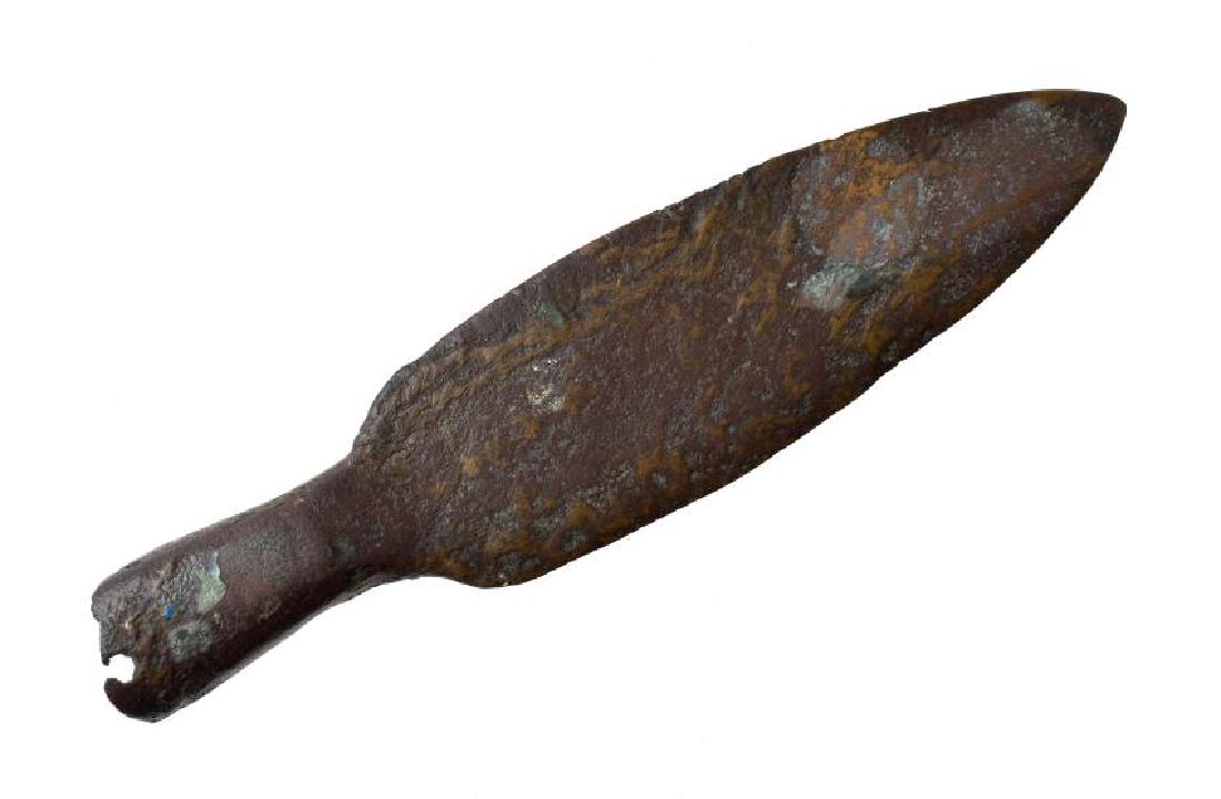 5 1/4" Socketed Old Copper Culture Spear