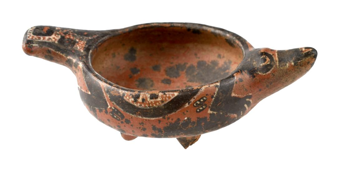 Awesome Mayan Lizard Effigy Vessel
