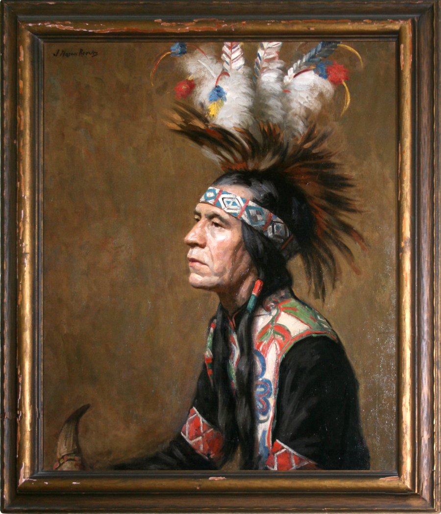 130B: 30.5" x 35.5" J. Mason Reeves Oil Painting
