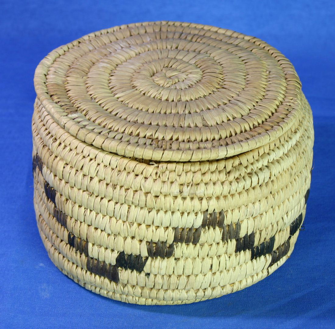 3 1/2"x5 1/2" Pima Basket with lid - Aug 05, 2012 | The Artifact ...