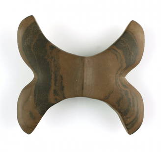 Reproduction 6" Double Crescent Bannerstone