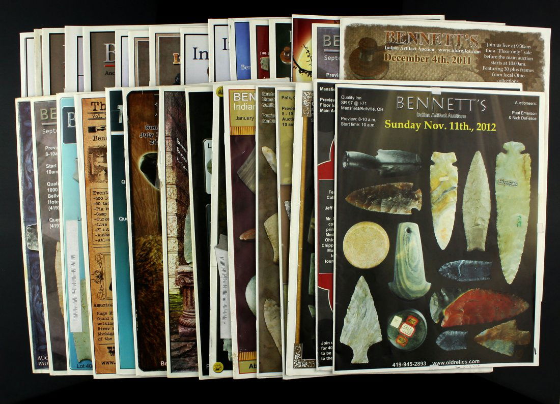 31 Bennett Auction Catalogs