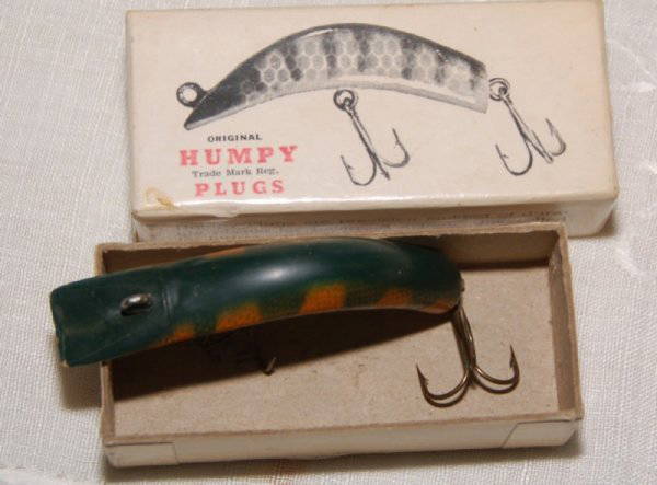 Original Humpy Plugs Wooden Fishing Lure In Box,