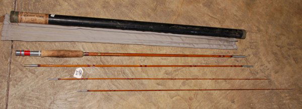 208: GORGEOUS Split Bamboo Rod set with pouch and ORIGI