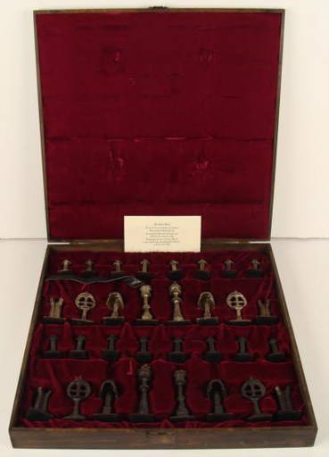 Charles Martel Richard Synek Hand Made Chess Set Rare