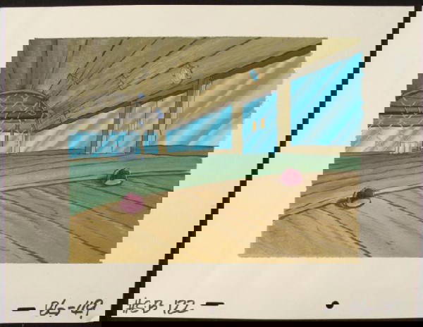 Background Original Stage Spongebob Production Art