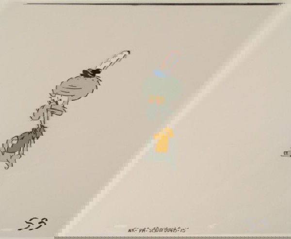 Squidward Hat Production Cel Original SpongeBob Art