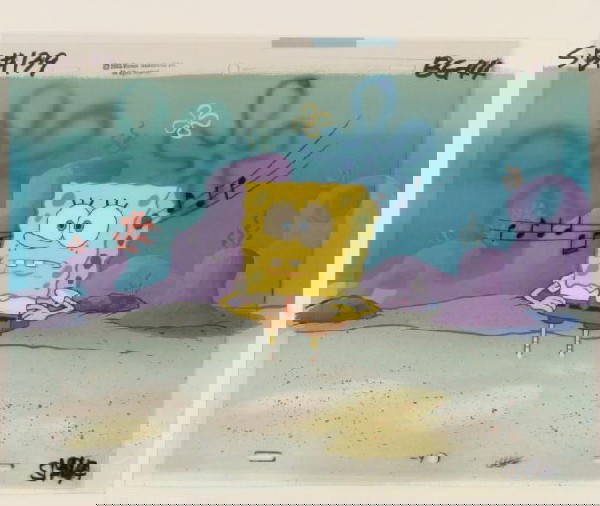 Spongebob Make Music Original Cel Animation Background