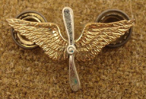 WWII AIR CORPS AAF WINGS-CRIMP BACK - Aug 31, 2010 | Universal Live in IL