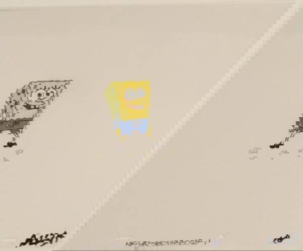 Dust Maker Original Animation Spongebob Cel Art Suit