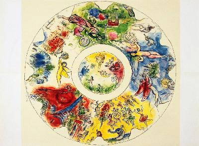 1965 Chagall The Paris Opera Ceiling Lithograph
