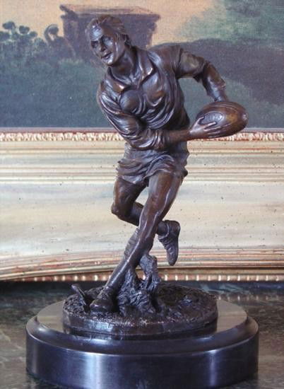 Athletic Bronze Sculpture Rugby Player - Feb 01, 2011 | Universal Live ...
