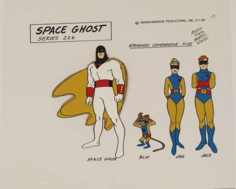 Space Ghost Jan Jayce Blip Orig Model Cel Animation Art - Dec 11, 2011 ...