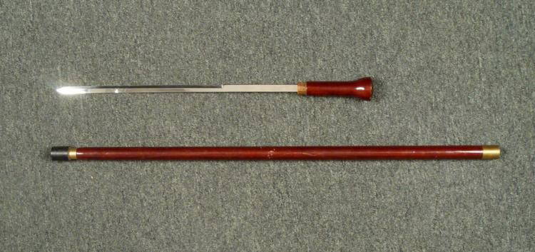 Vintage Cane Sword Stainless Steel Blade Taiwan