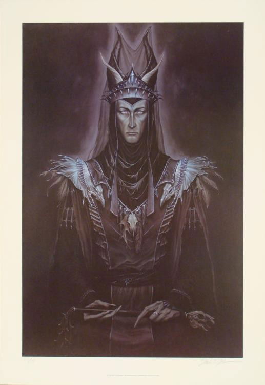 Winter's King Dawn Wilson Print Art Dark Evil Snow