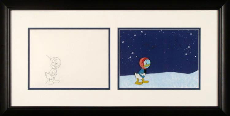 Framed Original Animation Donald Duck Cel Drawing Space - Apr 05, 2012 ...