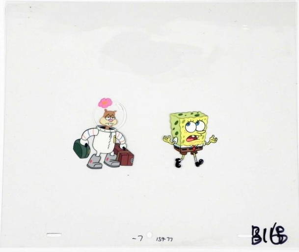 Cel Animation Orginal Where' The Mute Button Spongebob