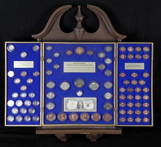 Kennedy Mint Historical U.s. Coin Collection In Case