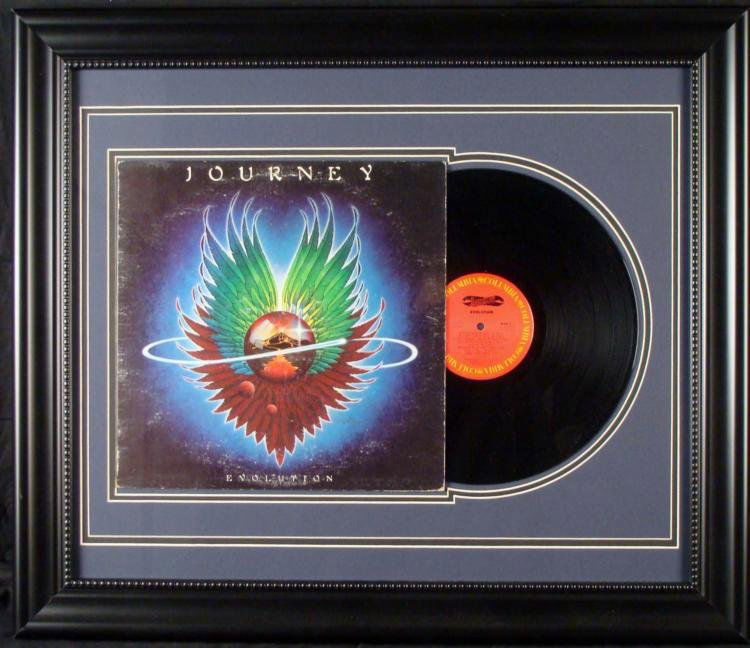 Journey Evolution Record Album in Custom Frame