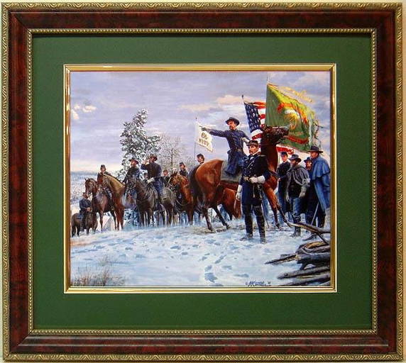 Mort Kustler Civil War Frmd Print Fighting 69th Irish