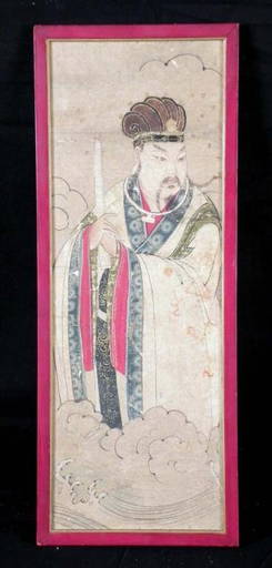 Chien Lung Original Painting God Of Rank Good Fortune