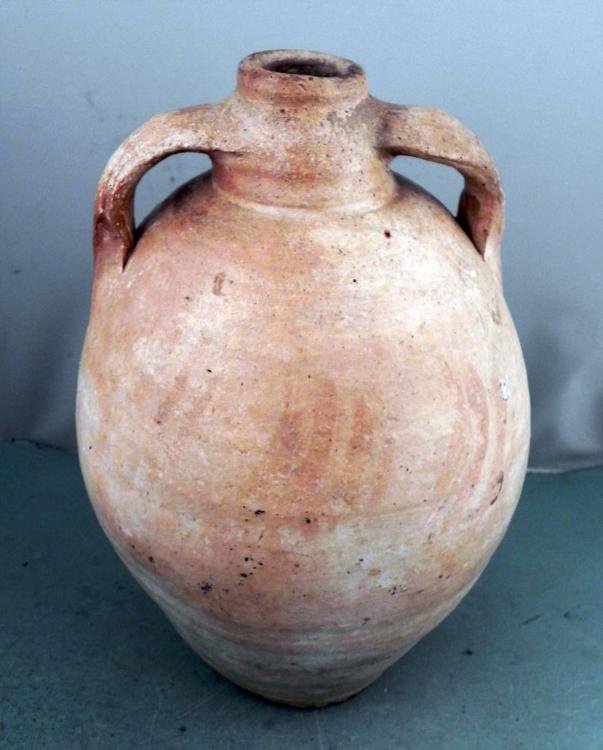 Antique Spanish Pottery Water Jug 1890
