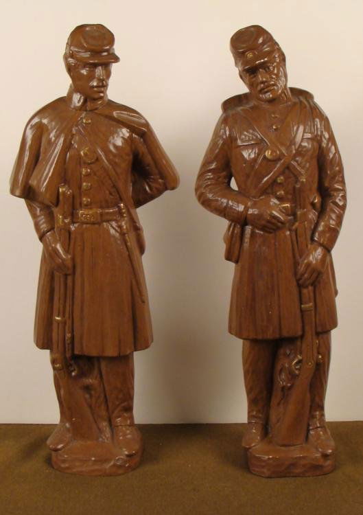 2 Civil War Soldier Ceramic Statues Union & Confederate - Aug 17, 2012 ...
