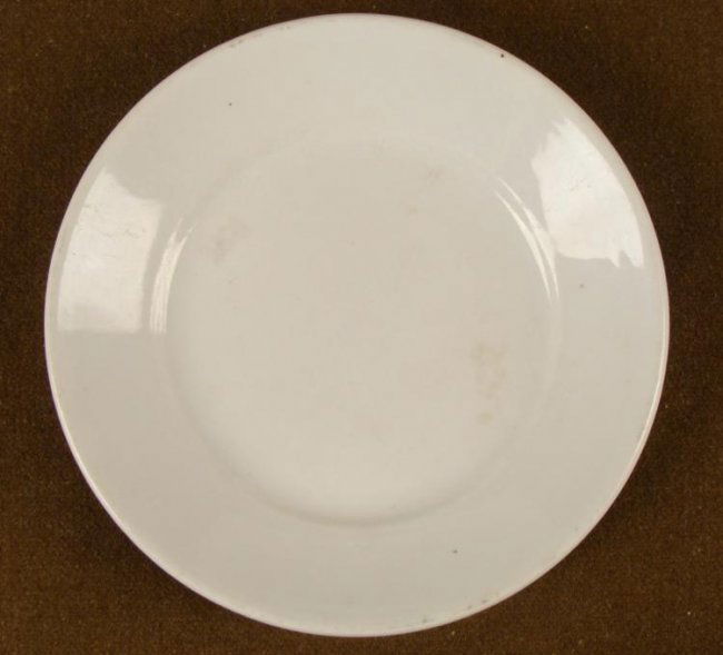 ORIGINAL 1941 9" NAZI DINNER PLATE FROM A DINING HALL : Lot 700014
