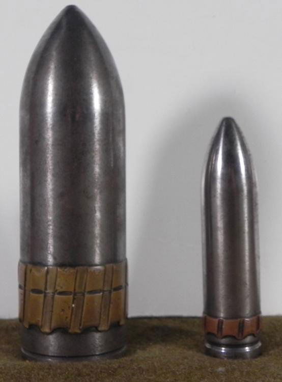 2 WWII LUFTWAFFE ARTILLERY SHELLS-HEAVY STEEL