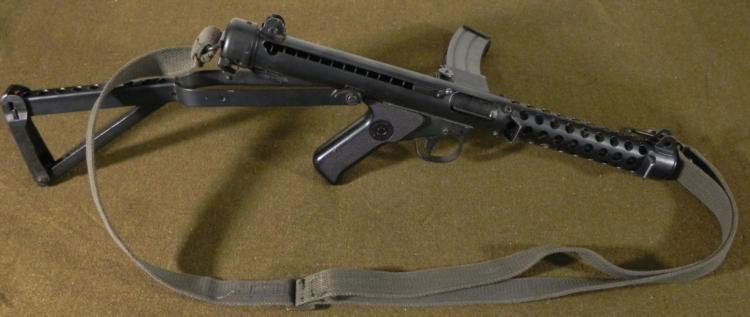 VINTAGE BRITISH MKV 9MM STEN NON-FIRING MACHINE GUN