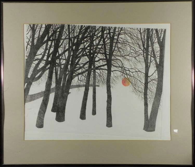Richard Volpe Signed Winter Landscape Print -Pass, Frmd - Nov 21, 2012 ...