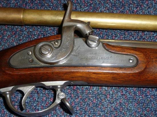 A US Springfield 1864 Percussion Cap Rifle (ET1772)