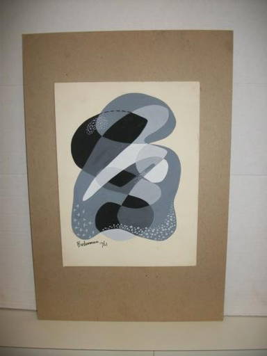 Vintage Geometric Abstract Signed Charles Biederman