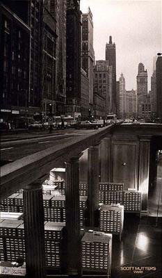 2 Scott Mutter Art Photo Prints Library, Sea/Escalator