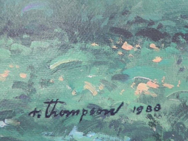 Richard Earl Thompson Signed Print Impressionist Art : Lot 860545