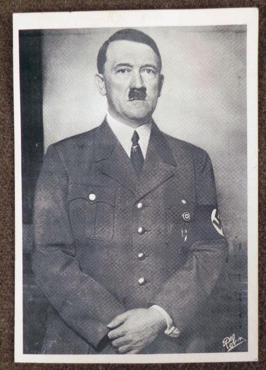 PHOTO POSTCARD OF ADOLF HITLER-ORIG-IN FULL UNIFORM