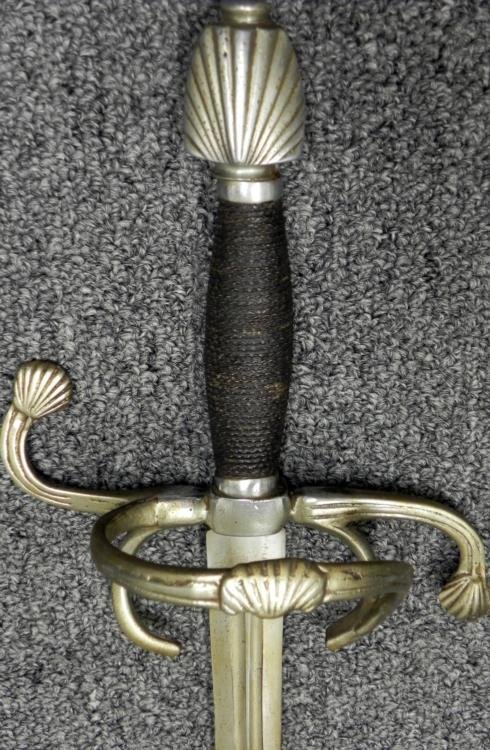 VINTAGE ITALIAN RAPIER SWORD-38 1/2"-ORNATE HAND-GUARD