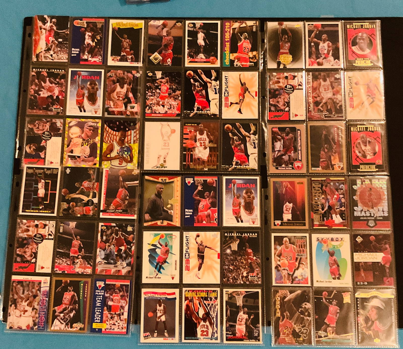 Michael Jordan Binder (118 Cards) Auction