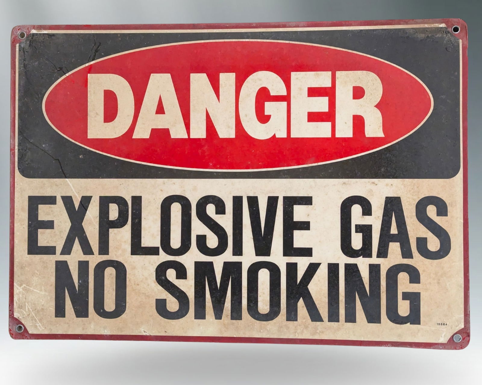 Vintage Fiberglass "danger Explosive Gas" Industrial Safety Sign - Jul ...