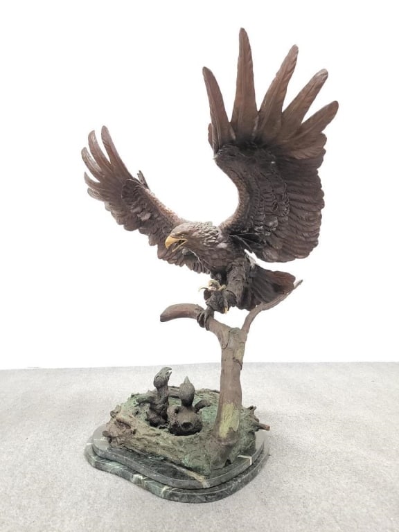 Ed Chope Limited Edition Bronze Eagle Sculpture - Jul 26, 2025 | Kings ...