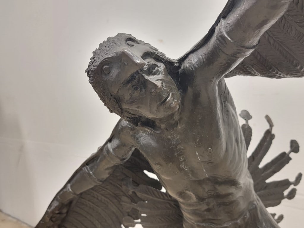 Karl Quilter Bronze Sculpture "eagle Dancer" Auction