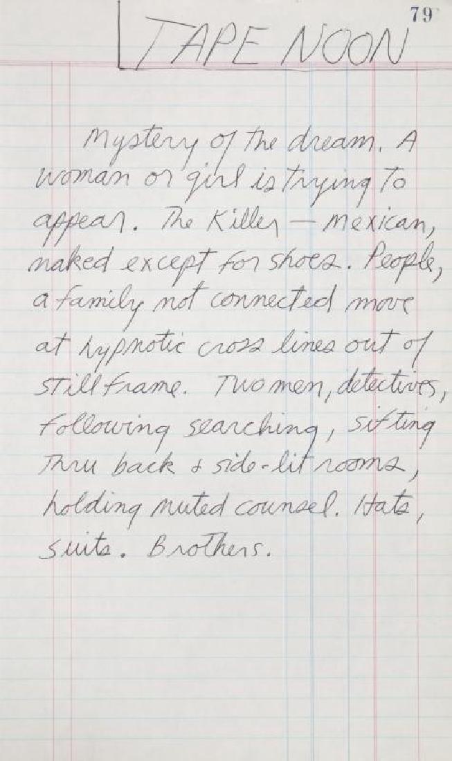 JIM MORRISON HANDWRITTEN POEM