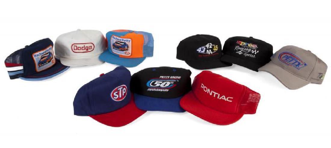 RICHARD PETTY HATS, GROUP OF NINE