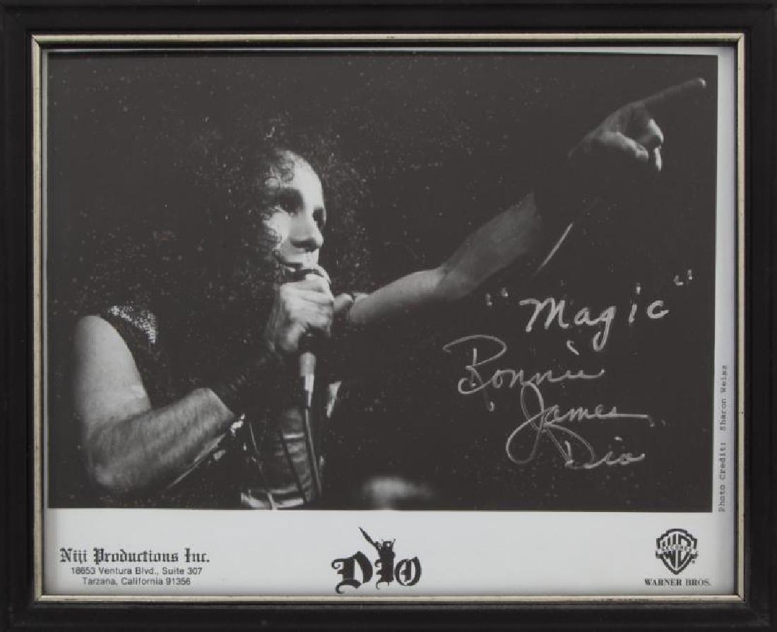 RONNIE JAMES DIO SIGNED PHOTOGRAPH