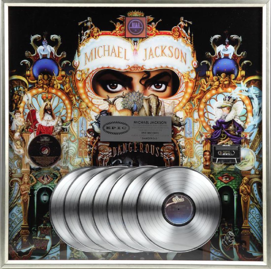 MICHAEL JACKSON RIAA "MULTI-PLATINUM" AWARD