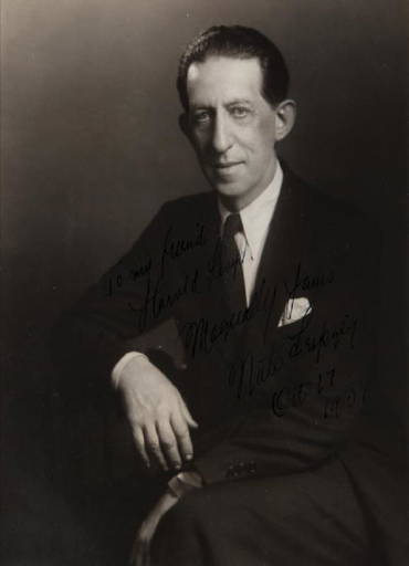 Harold Lloyd Nate Leipzig Signed Photograph