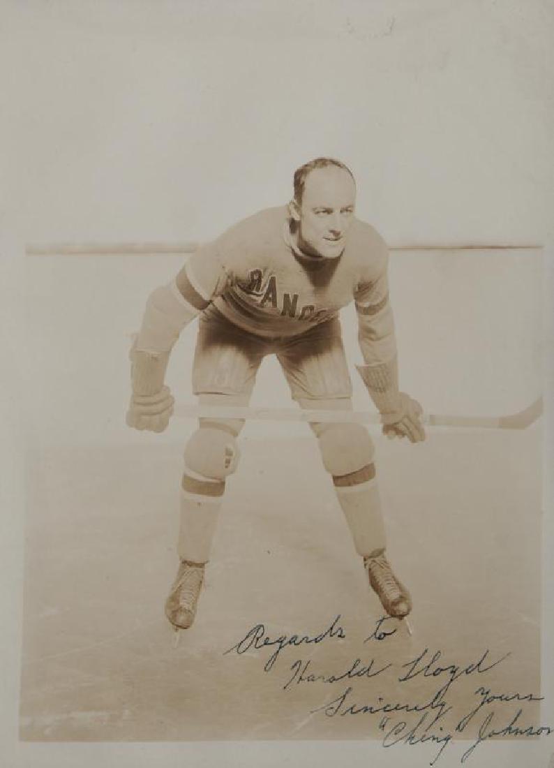 HAROLD LLOYD IVAN WILFRED "CHING" JOHNSON SIGNED P