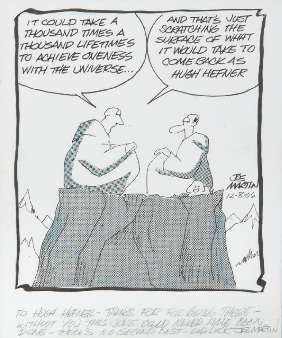 HUGH HEFNER JOE MARTIN ORIGINAL COMIC