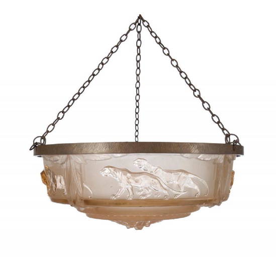 Muller Freres Art Deco Light Fixture