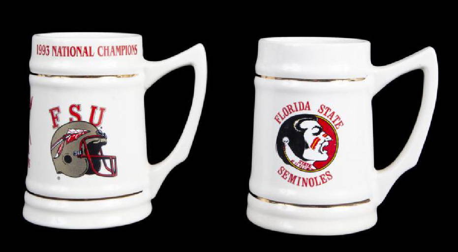 Burt Reynolds Florida State University Beer Mugs